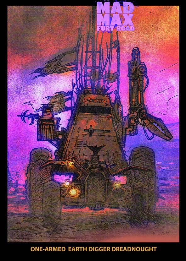 Behold Insanity of MAD MAX: FURY ROAD Concept Art by Brendan McCarthy ...