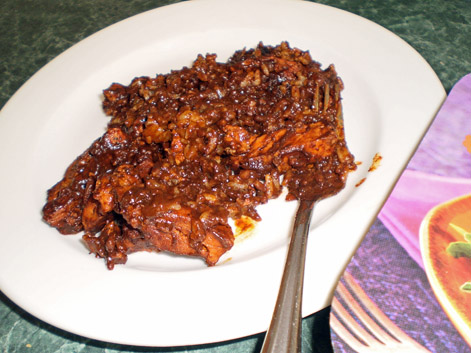 The Masticating Monkey: Home and Away: El Loco's Chicken Mole Negro and ...