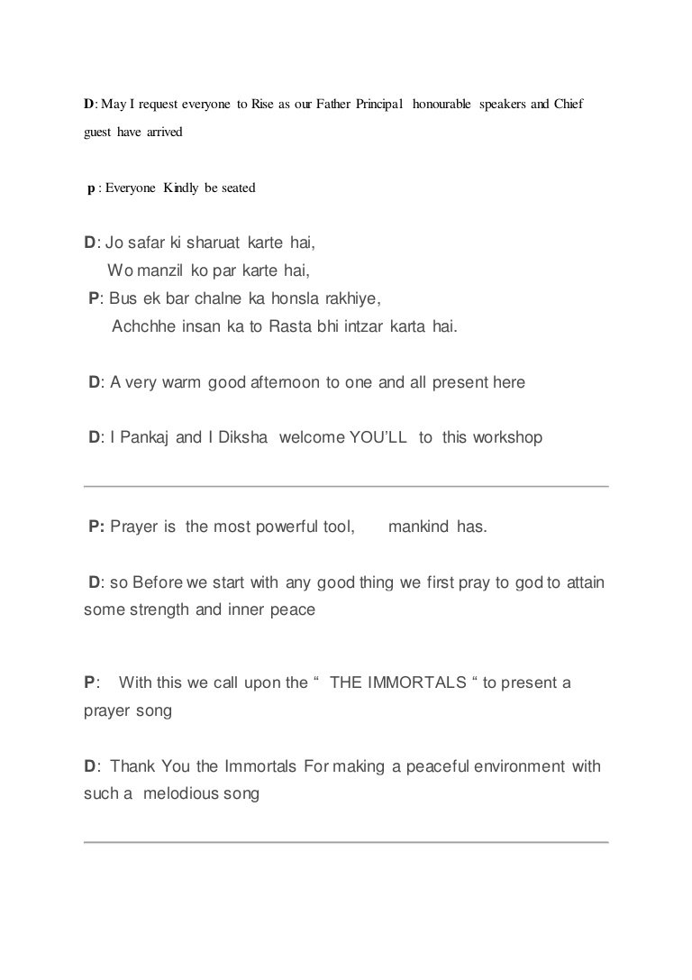 Compering Script Scribd India compering-script-scribd-india