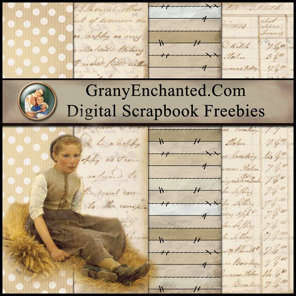 GRANNY ENCHANTED'S BLOG: Free Digital Scrapbook Paper Pack: The Little ...