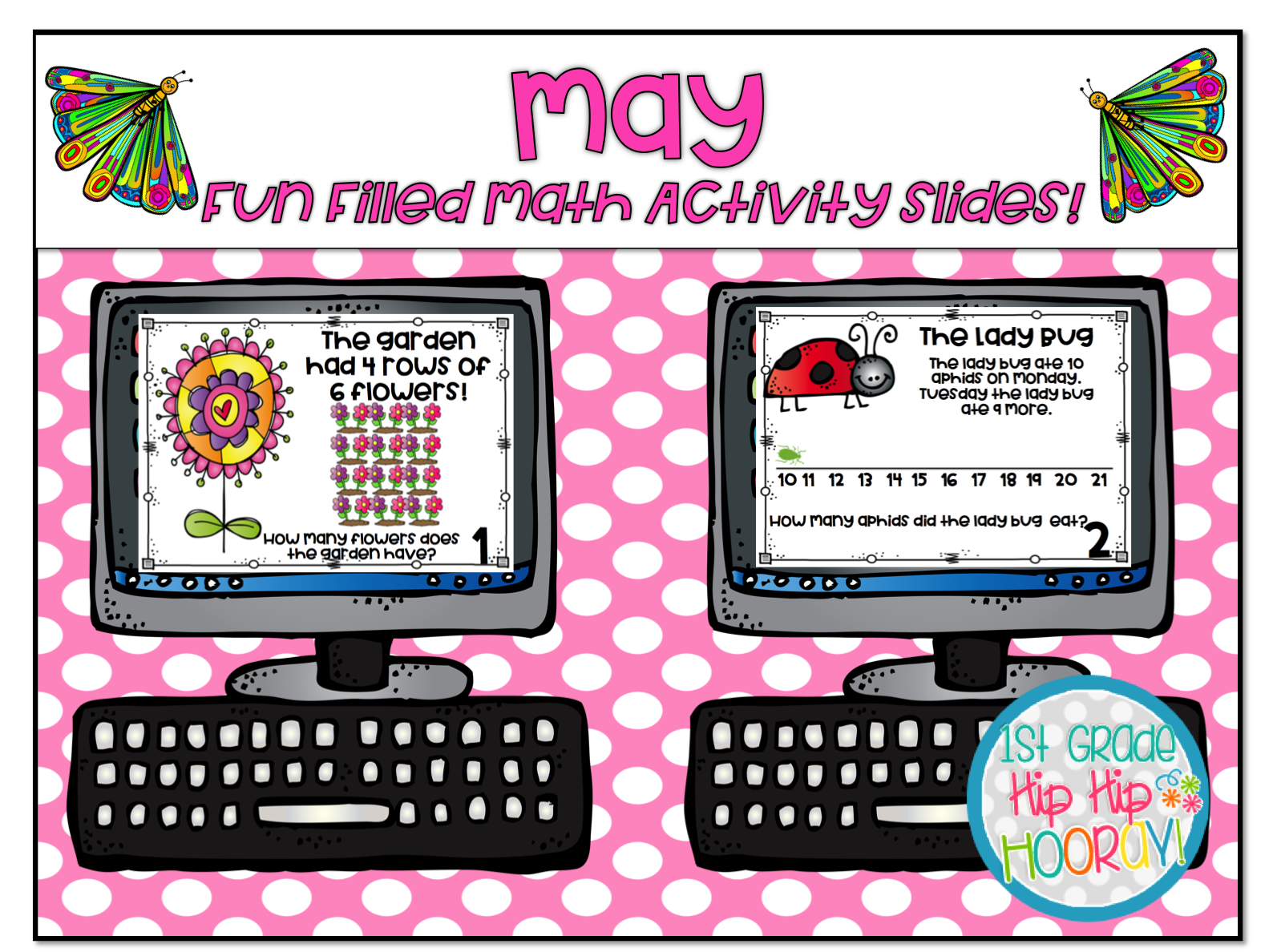 1st Grade Hip Hip Hooray!: May Google Math Slides