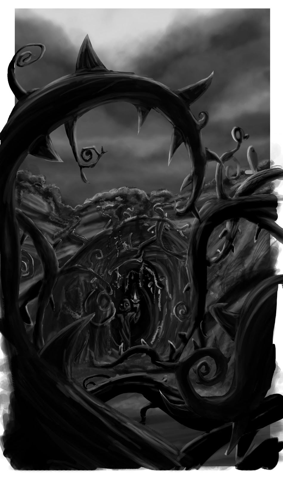 Roll Fortitude: Tim Burton style environment design