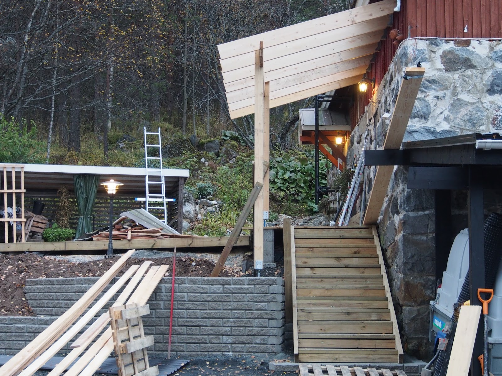 Nannan nappirasia: Katos ja rappuset