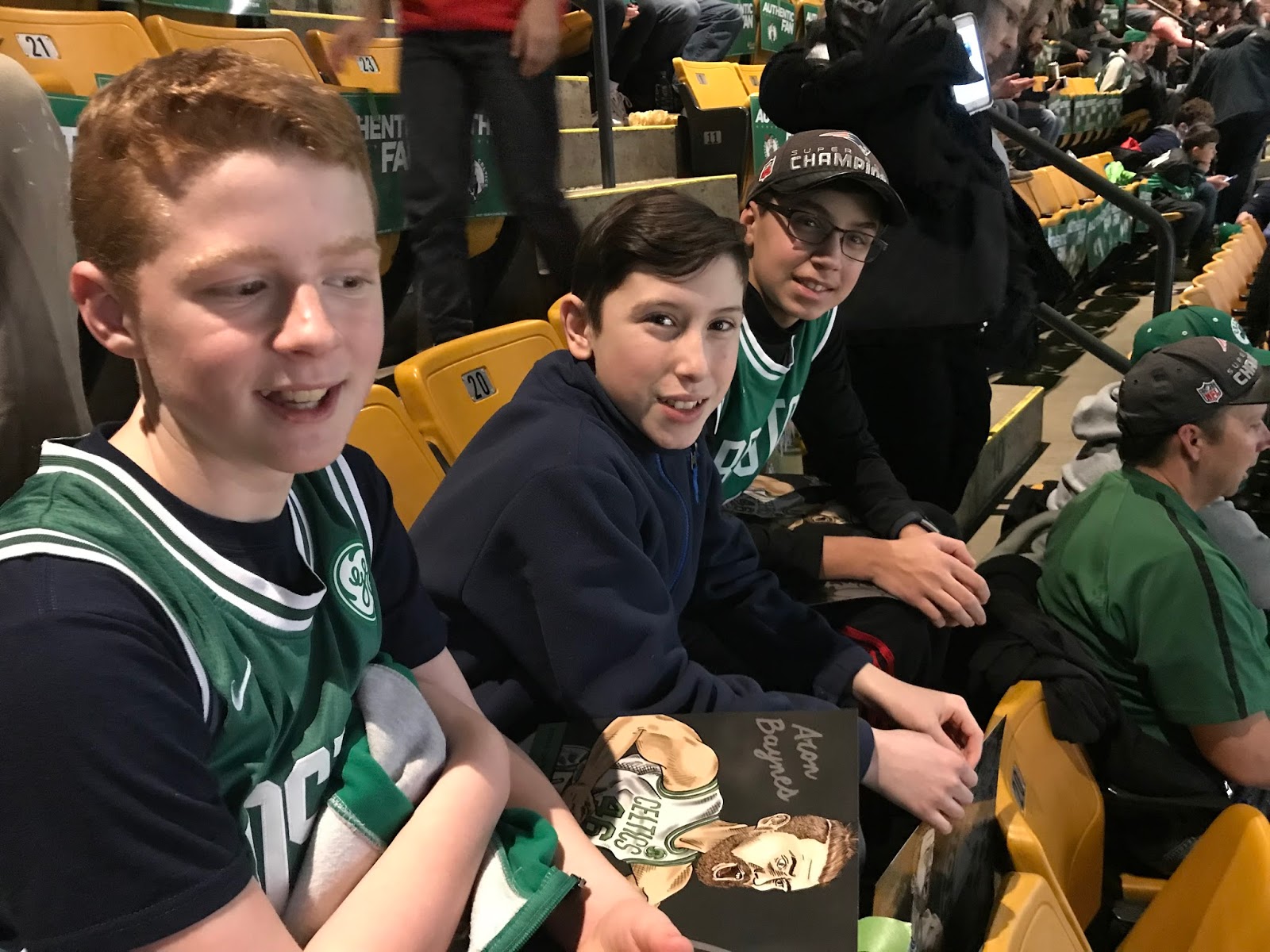 Evan and Lauren's Cool Blog: Boston Celtics Family Fun