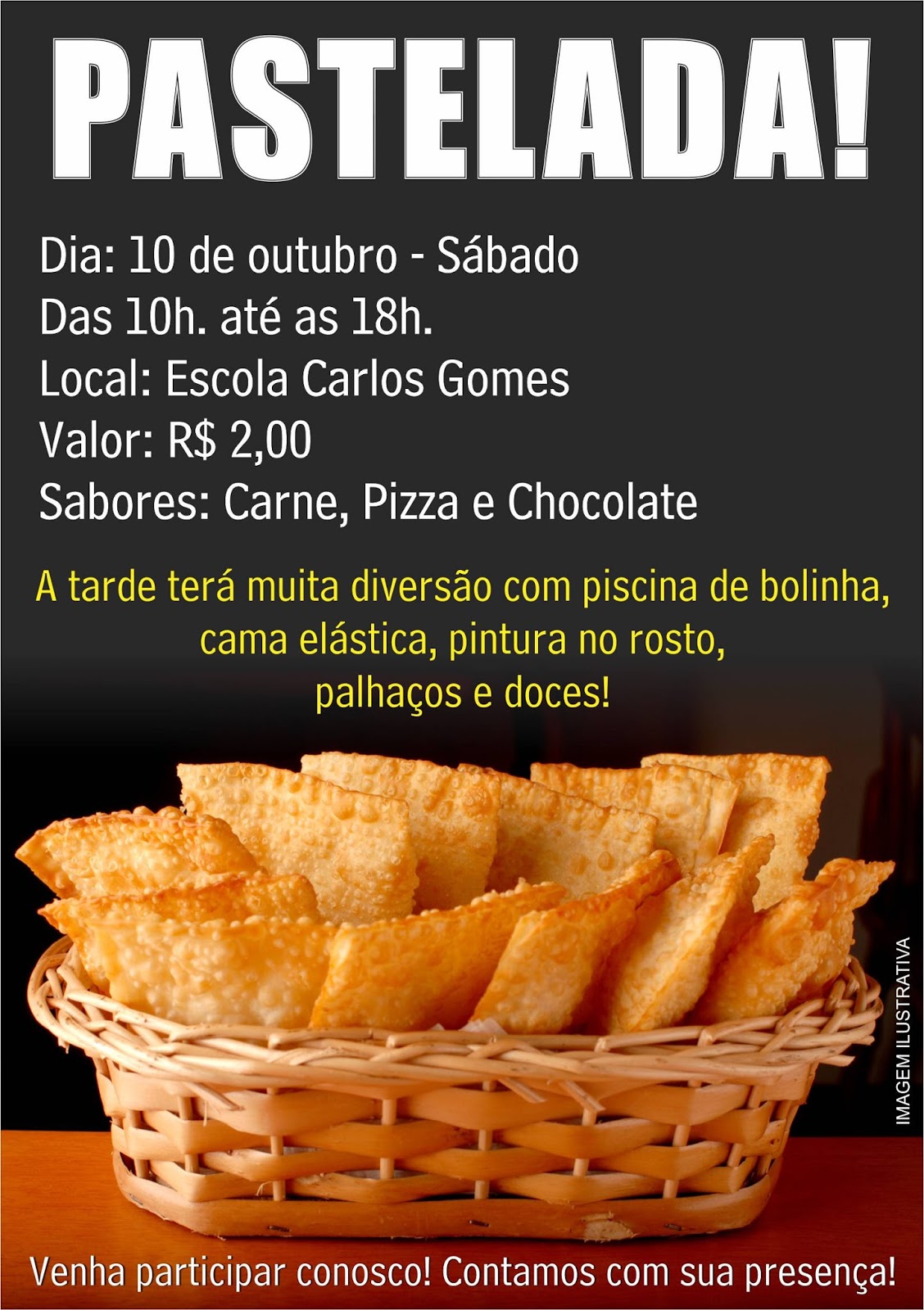 Blog do dia: Pastelada na Escola Carlos Gomes