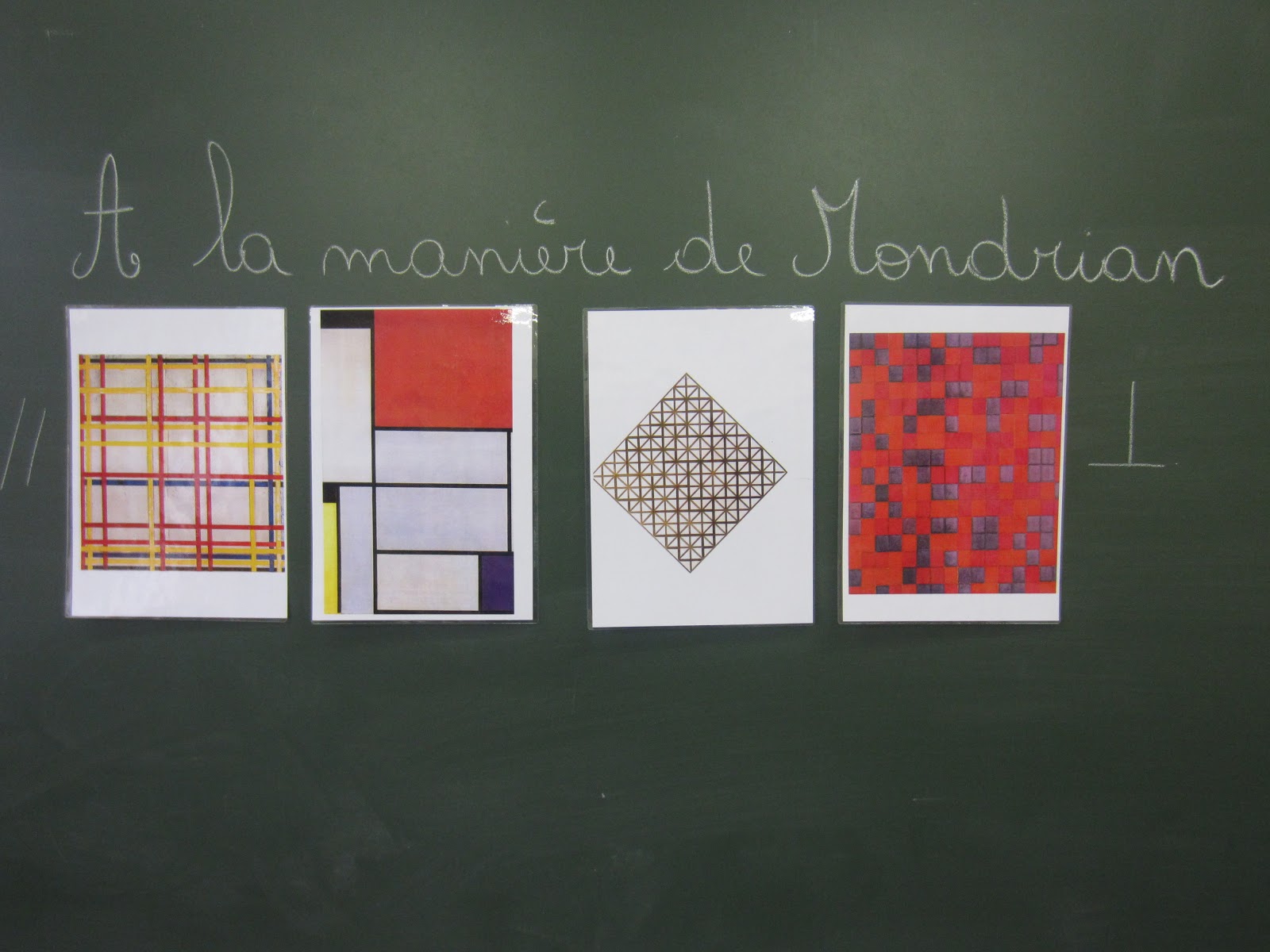 Les parallèles et les perpendiculaires "à la manière de Mondrian ...