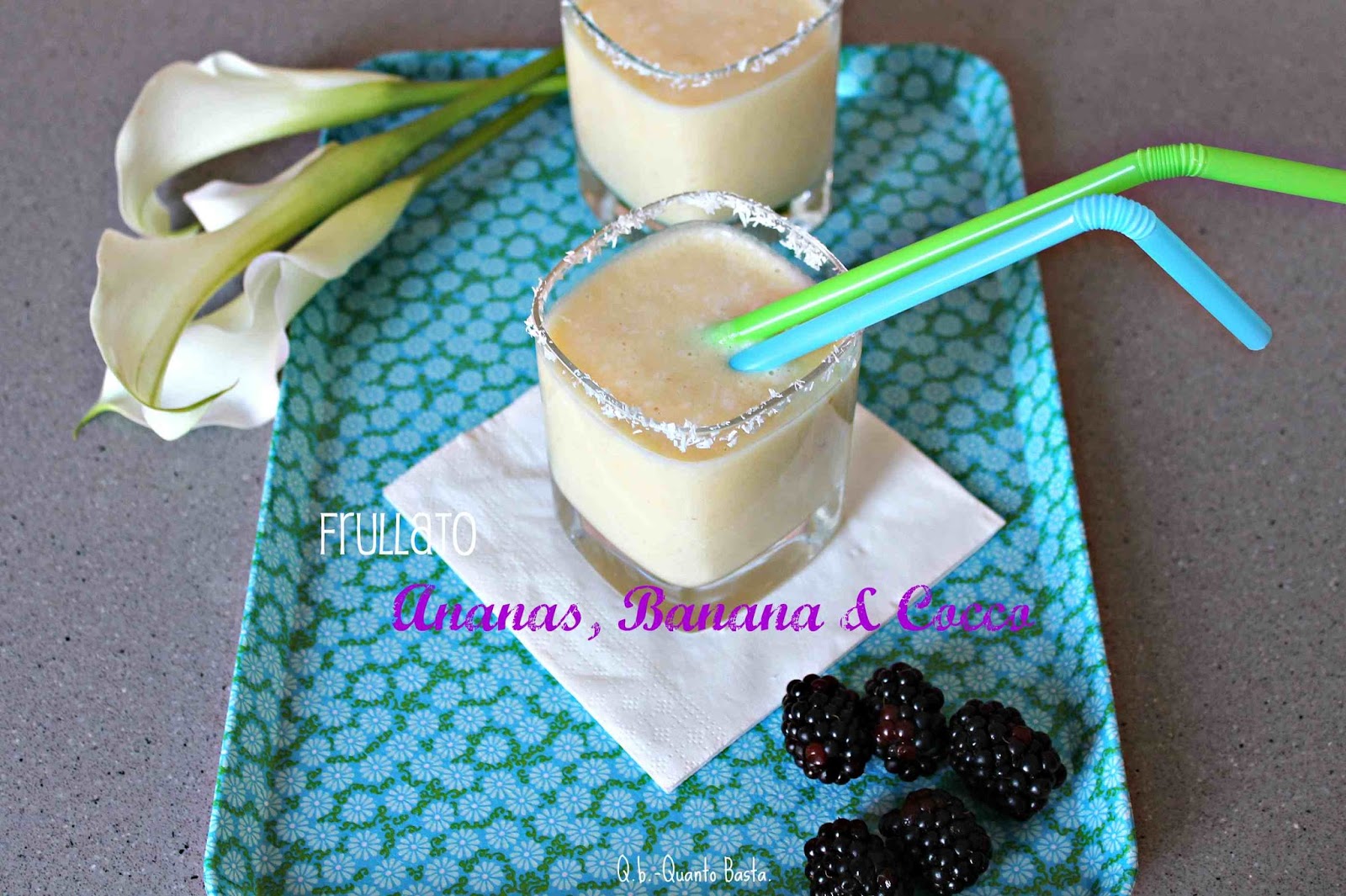 Quanto Basta | Smoothie con ananas banana e cocco