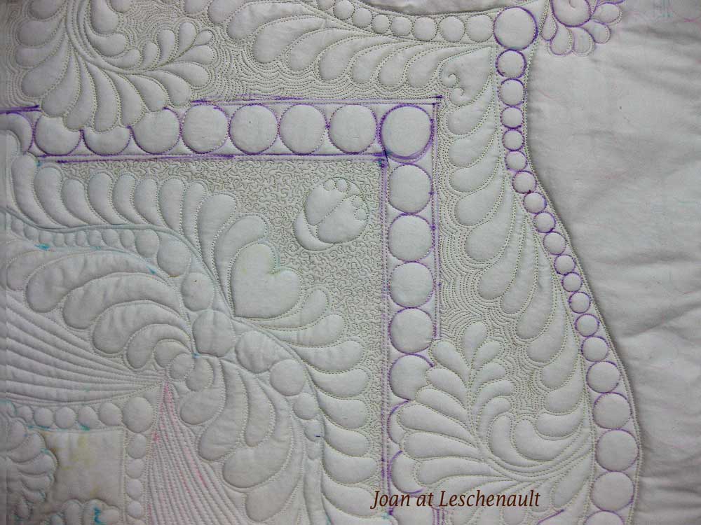 Joan at Leschenault: Whole cloth quilt