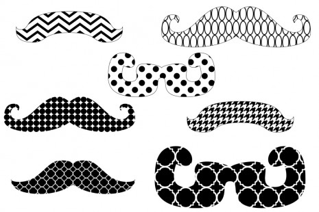 Mustaches with Textures: Free Printable Party Photo Booth. | Oh My ...