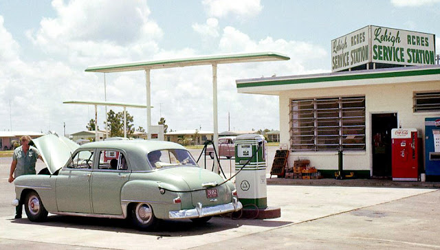 Just A Car Guy: in the wonderful fifties, service stations had fuel ...