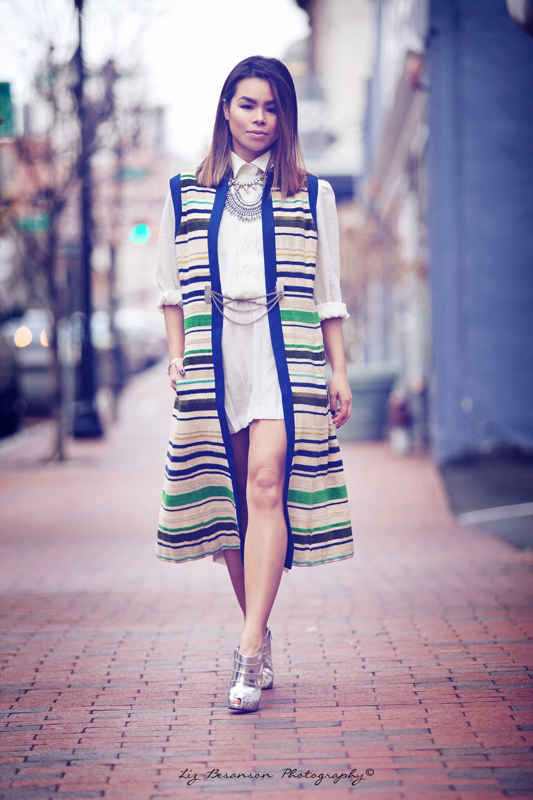 Mai Style Pages: striped, multi-colored vintage vest