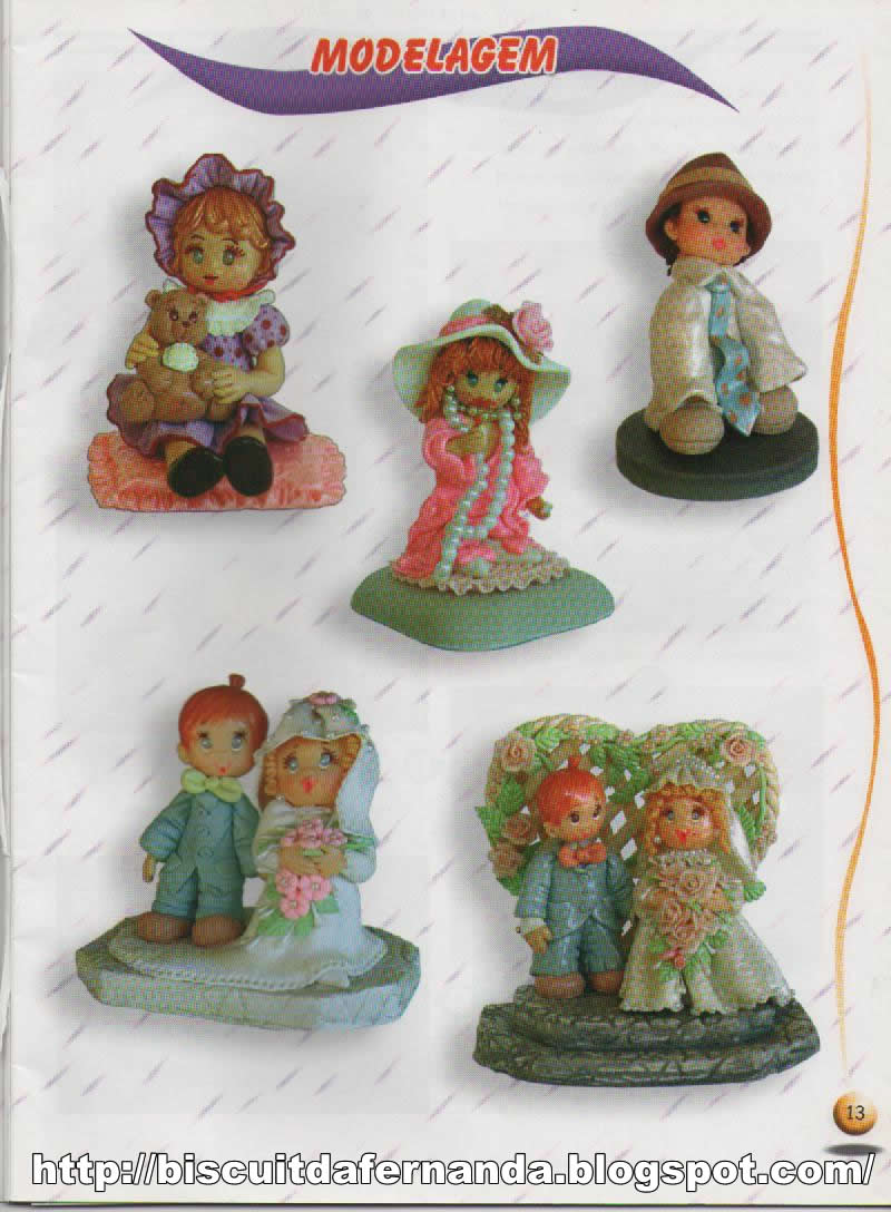 Diversas idéias de modelagem em biscuit | Biscuit da Fernanda