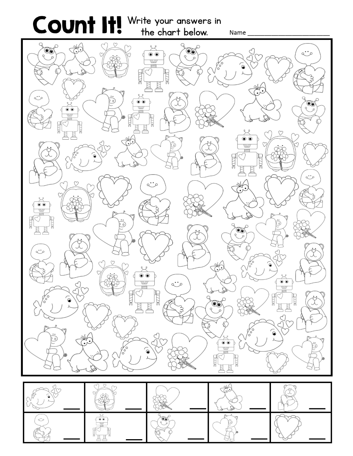 Valentine's Day "Count It" Freebie and some new things.... | Mrs ...