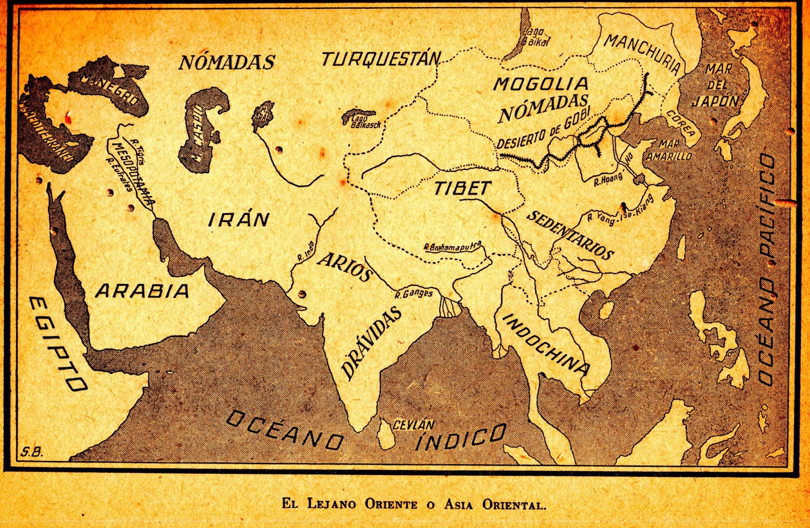 Municipalismo por Newton Thaumaturgo: MAPA ANTIGO: ORIENTE OU ÁSIA ORIENTAL