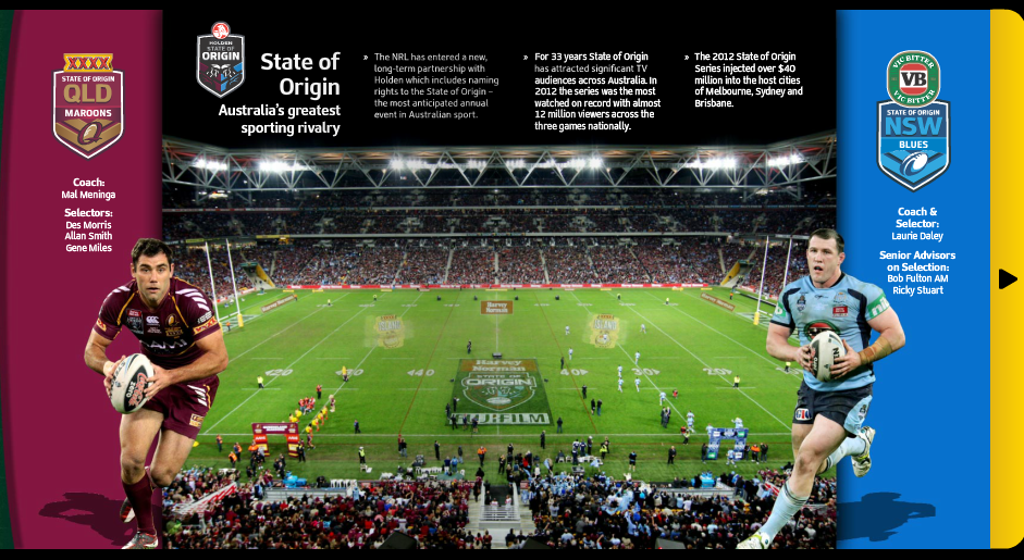 NRL State Of Origin - IMC Critique
