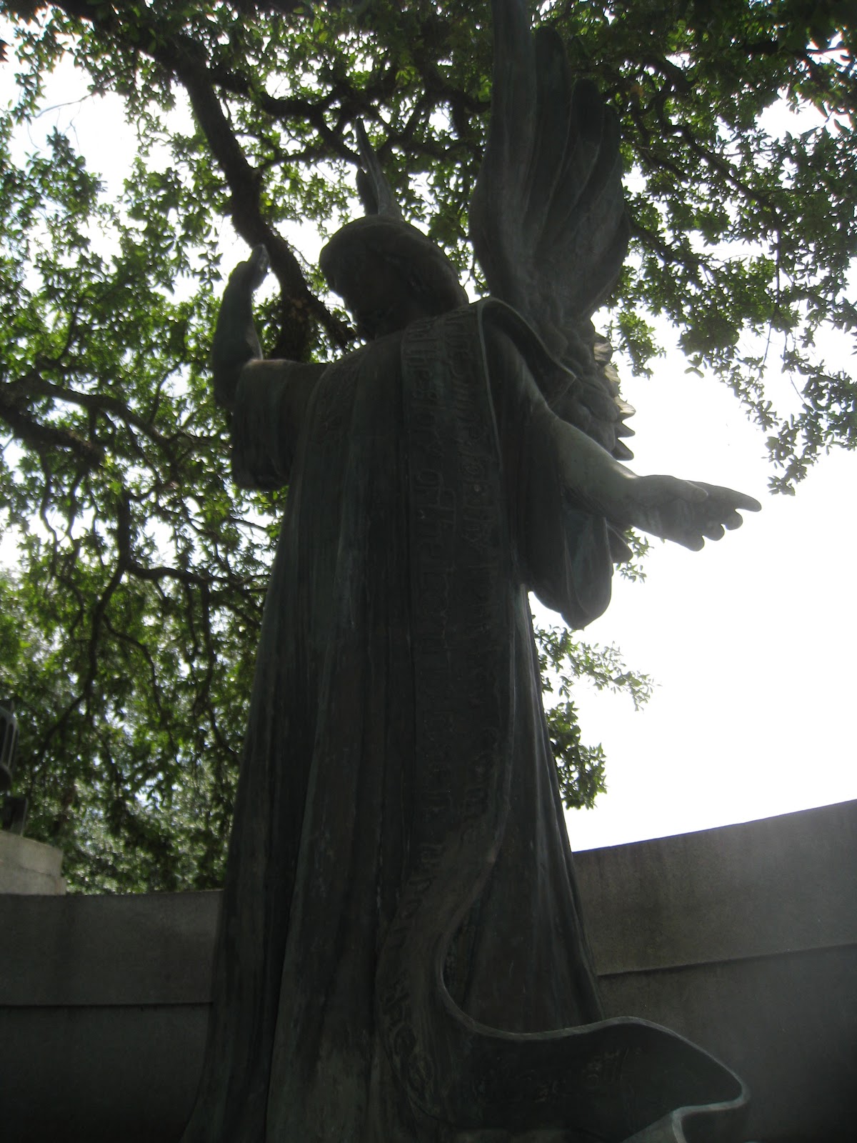 Rain in Lafayette: Giant Cement Angel Stole My Heart