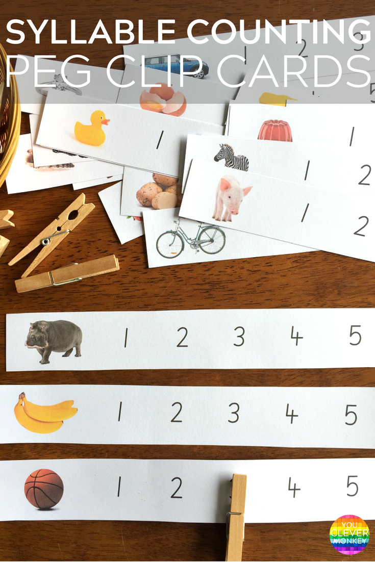 MAKING COUNTING SYLLABLES HANDS-ON FUN AT SCHOOL | you clever monkey