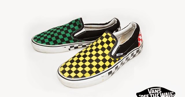 QLOZET: [USED]"VANS" CRAZY PATTERN CHECKERBOARD SLIP-ON