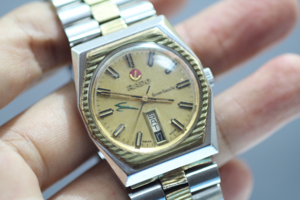sale $ koleksi jam: VINTAGE dan ANTIK RADO GREEN GAZELLE AUTOMATIC ...