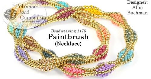 Colorful Herringbone Necklace Tutorial / The Beading Gem