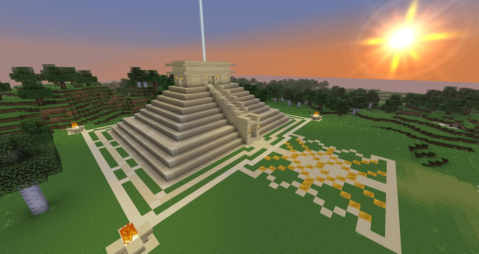 My Minecraft Constructions: Minecraft Aztec Temple