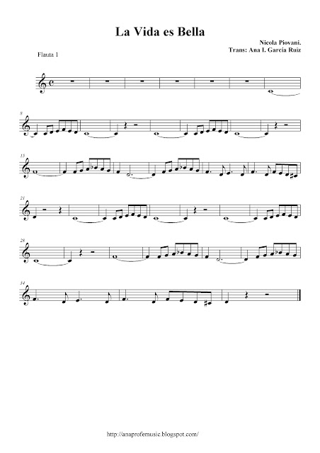 AnaProfeMusic: La Vida es Bella