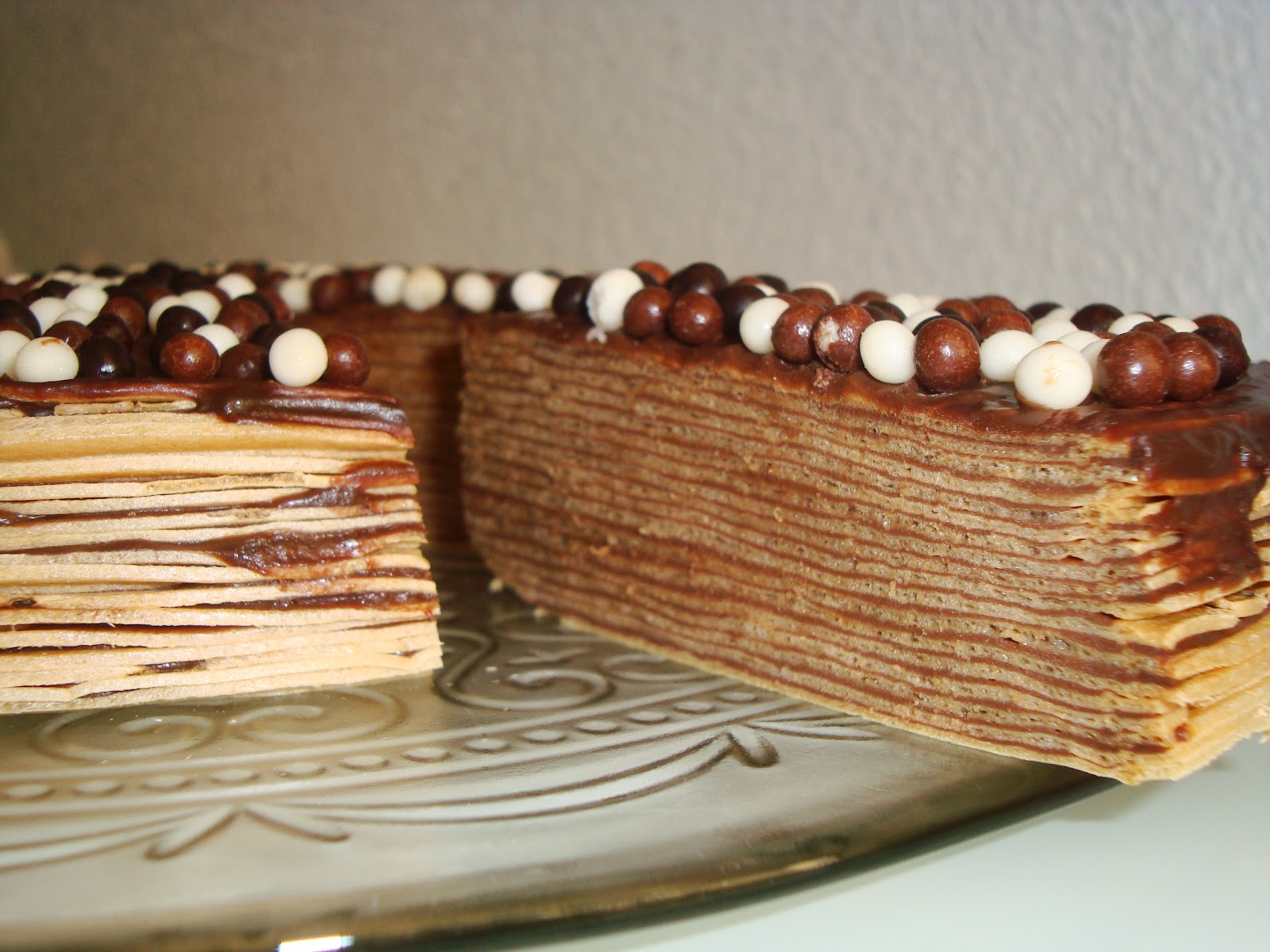 Cocina con Angi: Tarta de obleas y chocolate