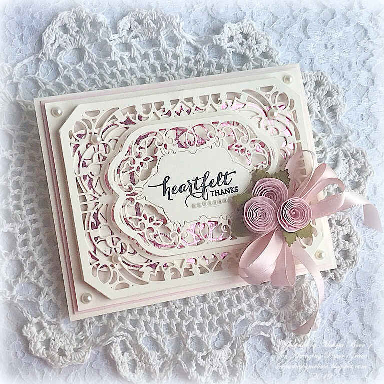 Creating from the Heart: ♥ Shimmery Gilded Pink Vines ♥