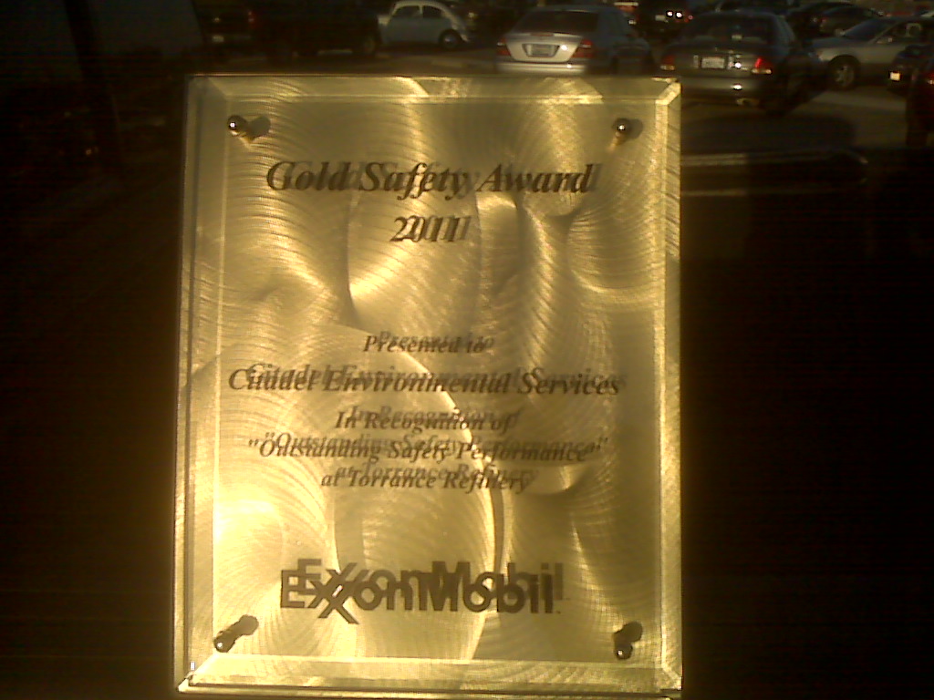 www.citadelenvironmental.com: Citadel Wins EXXONMOBIL GOLD SAFETY Award!