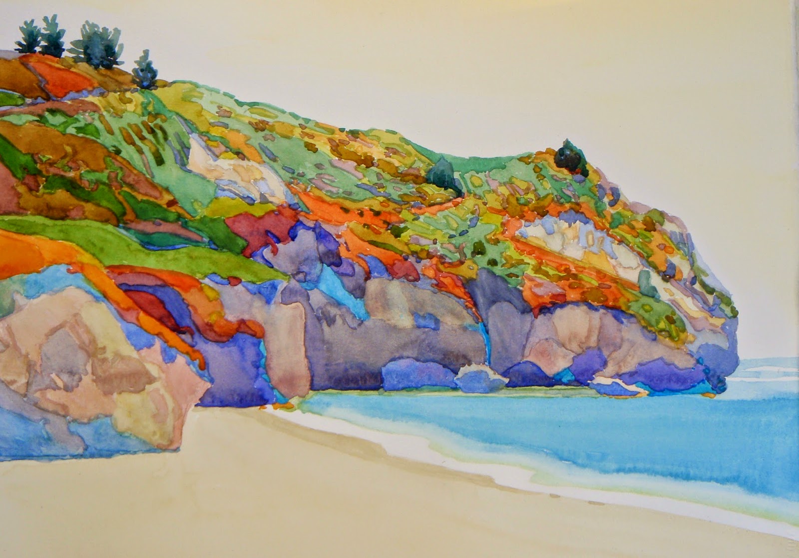 robin purcell california watercolors in the plein air tradition: Sunday ...