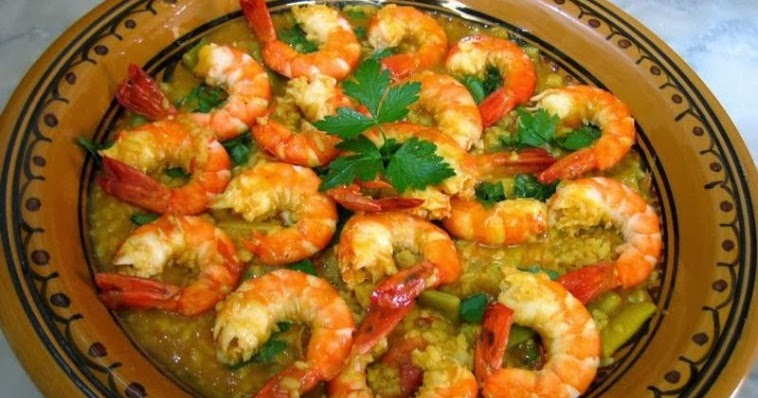Tajine marocain: The shrimp tajine