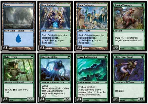 Magic the Gathering Adventures: [Standard] Pre-Theros Simic Deck