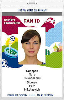 Foto de Fan ID (identificación del aficionado) para la Copa Mundial de ...