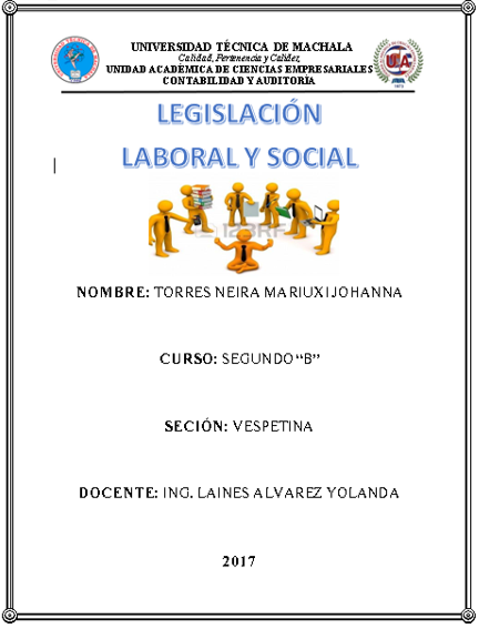 Legislación Laboral y Social: Carátula Legislación Laboral y Social Legislación Laboral y Social: Carátula Legislación Laboral y Social