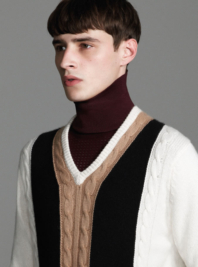 Male Model Otaku: Adrien Sahores: Pringle of Scotland FW14 Campaign