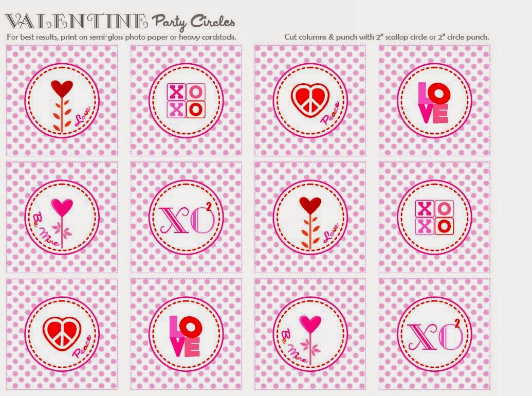 Valentine´s Day: Cute Free Printable Bag of Goodies Labels and Toppers ...
