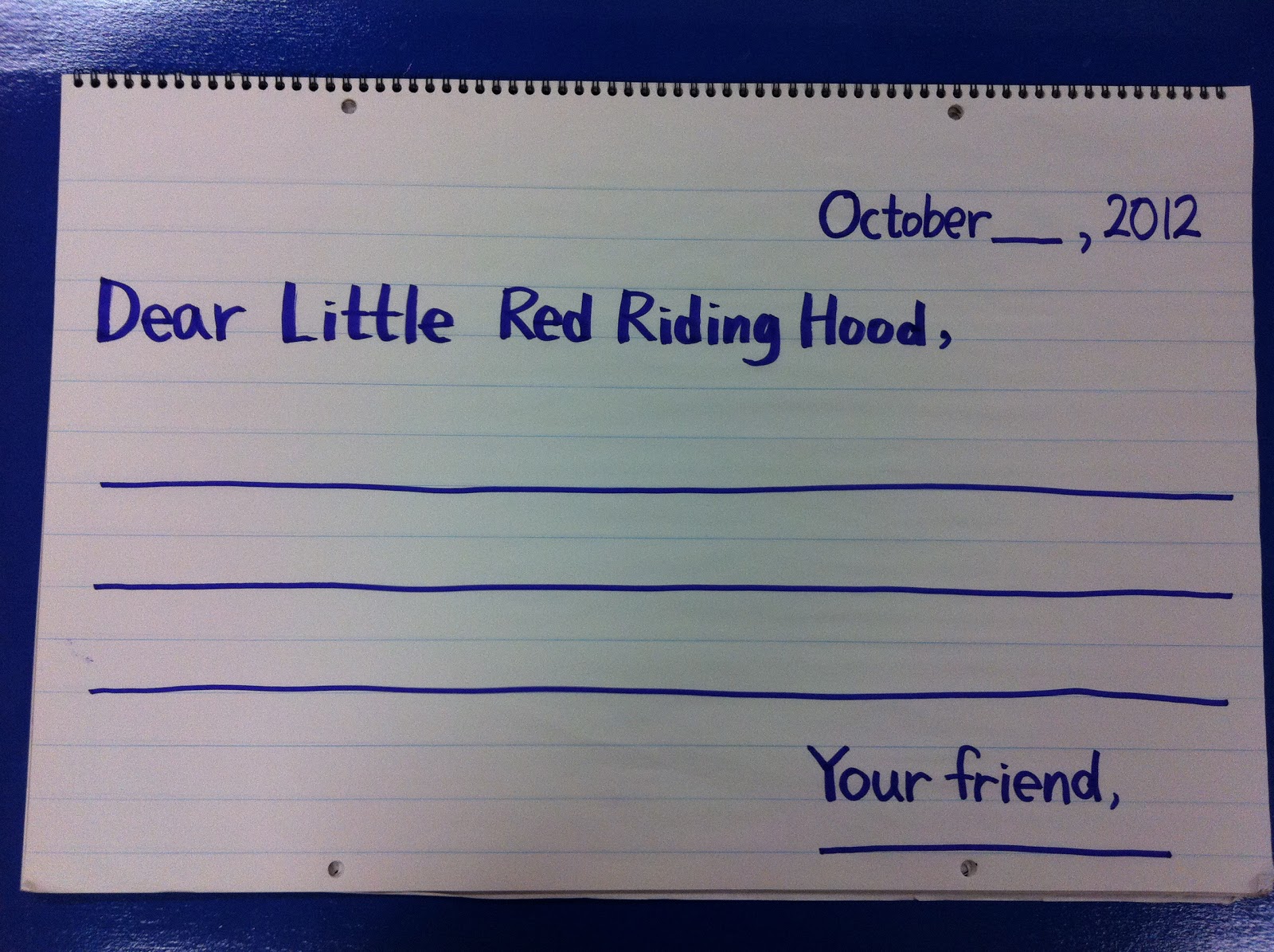 Primary ESOL: Little Red Riding Hood (story structure)