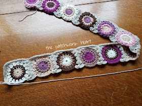 The Patchwork Heart: Continuous Join As You Go With Circles Tutorial