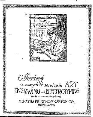 MENASHA: Engraving and Electrotyping
