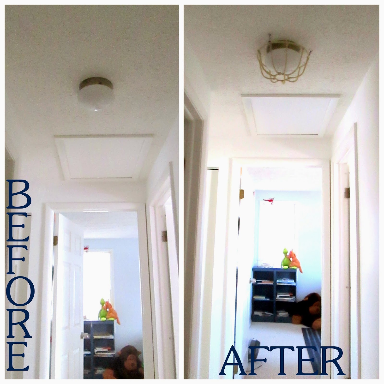 Chelsea's Garage: DIY: Disguise a generic ceiling light