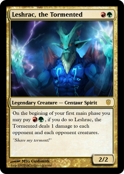 DotA 2 meets Magic the Gathering: Leshrac, the Tormented Soul