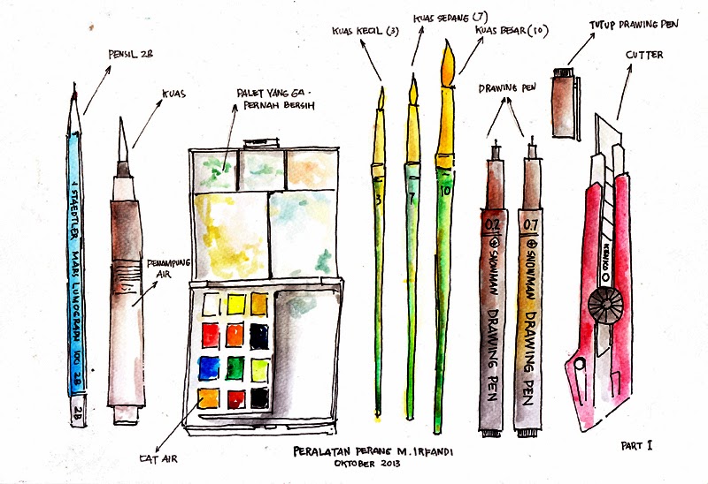 Peralatan Sketchers Bagian I ~ Pekalongan Sketcher