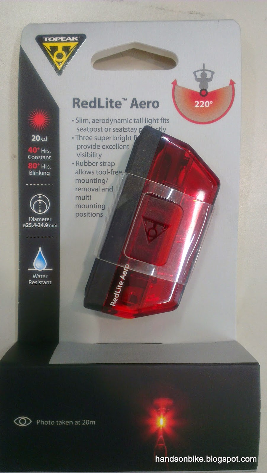 Hands On Bike: Topeak RedLite Aero Rear Light