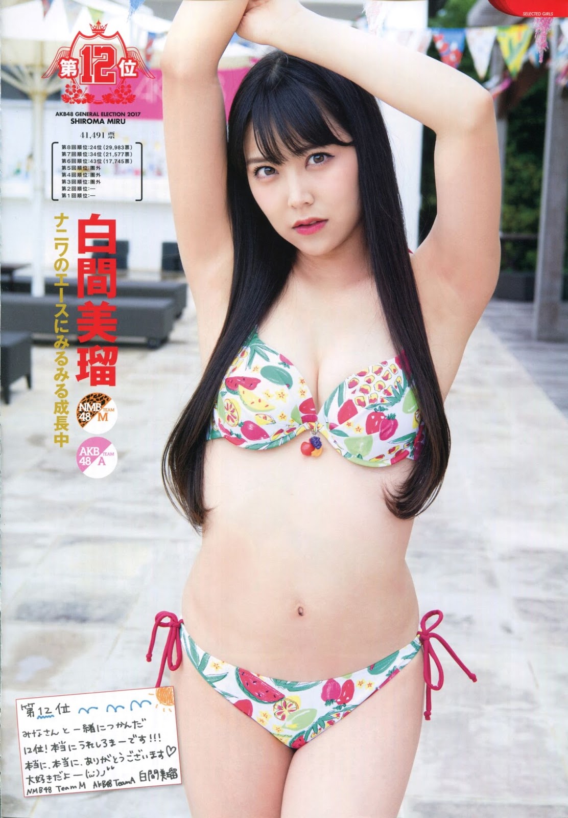 Akb48 Senbatsu Members 11 16 Akb48 Mizugi Surprise Happyou 2017 Akb48