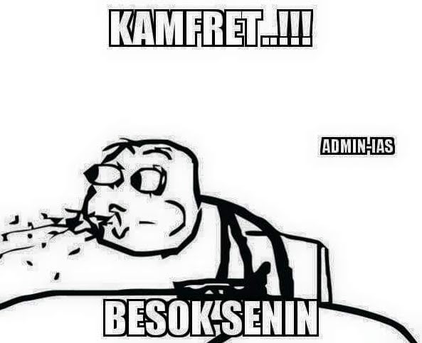 Kumpulan Meme Besok Senin Lucu Cocok Untuk Story - KEPOINDONESIA