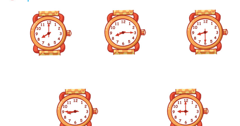 Segundo nun recuncho: APRENDE LAS HORAS:"Y CUARTO", "MENOS CUARTO"