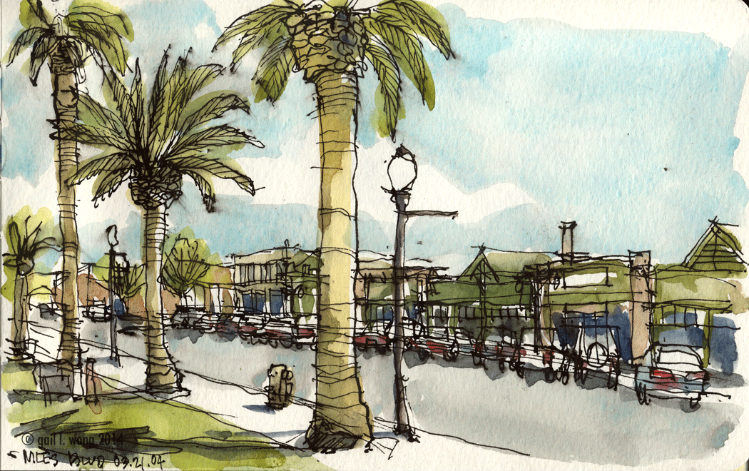 Urban Sketchers Seattle: A Small Sketch Outing in California with Suhita