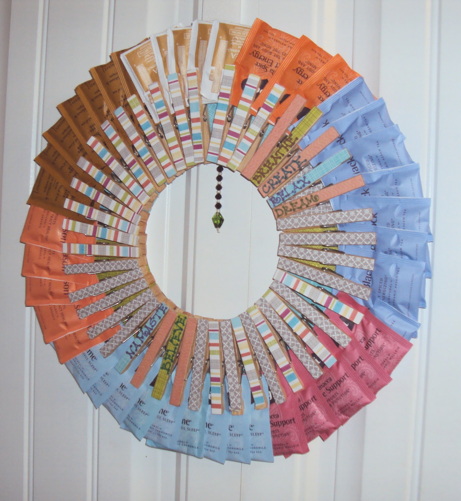 Be balanced. Create often. Live naturally.: Tea Time! A tea wreath ...