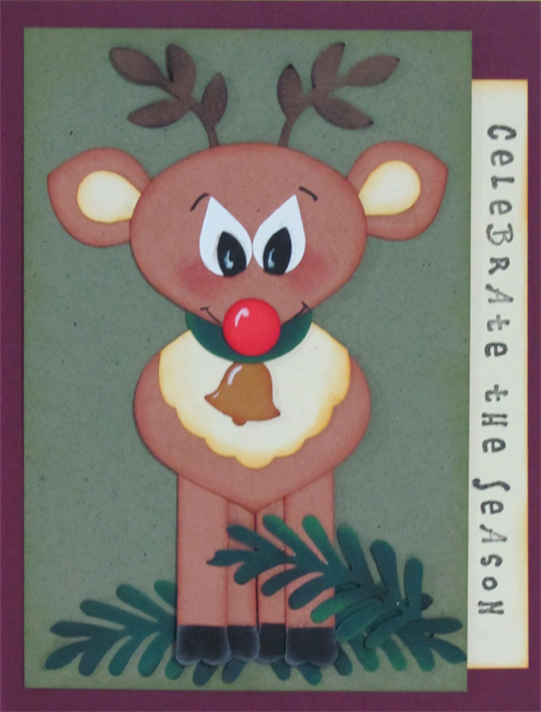 Alex's Creative Corner: Rudolph the Reindeer Card