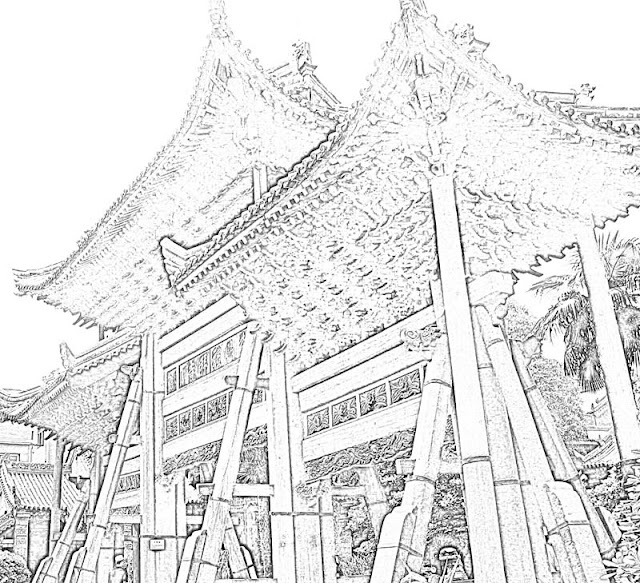 Stock Pictures: Chinese Architecture Sketches
